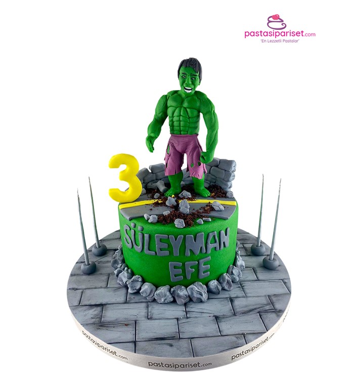 Figürlü Hulk Butik Pasta | Pasta Sipariş Et